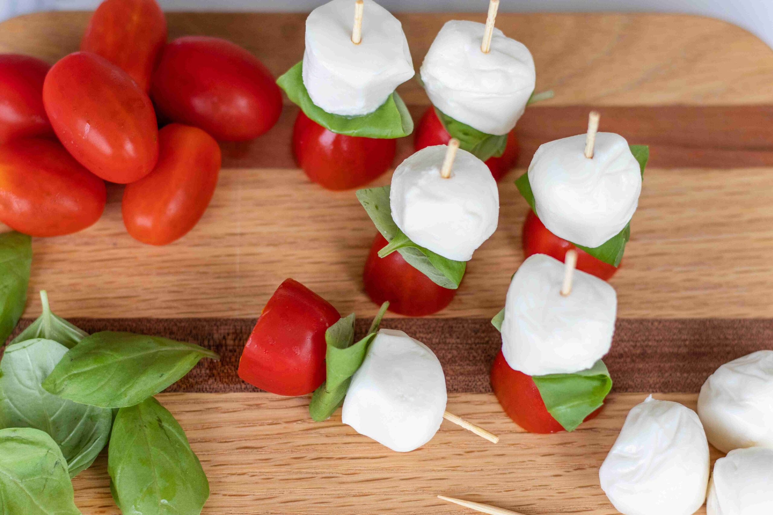 Mini Caprese Skewers - Common Threads
